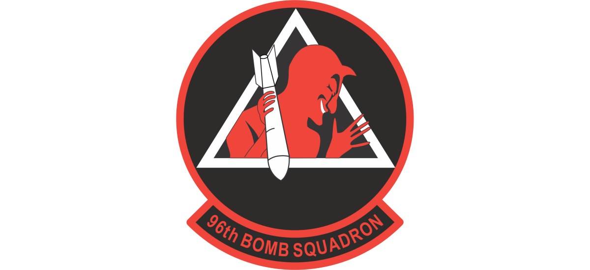 96BS- 96th Bomb Squadron 3.5" with velcro