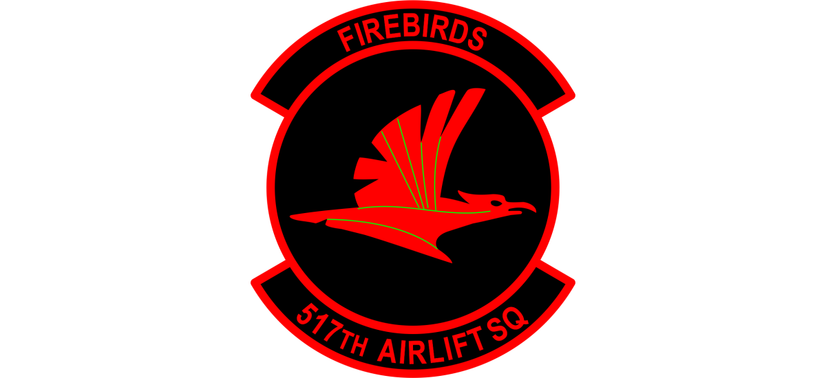 517 as red and black patch